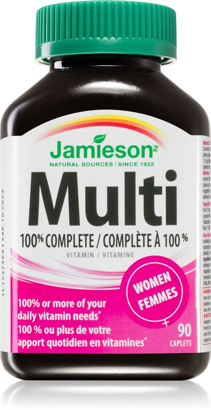 Jamieson Multi 100% Complete Vitamin Women tablety s multivitamínovým ...