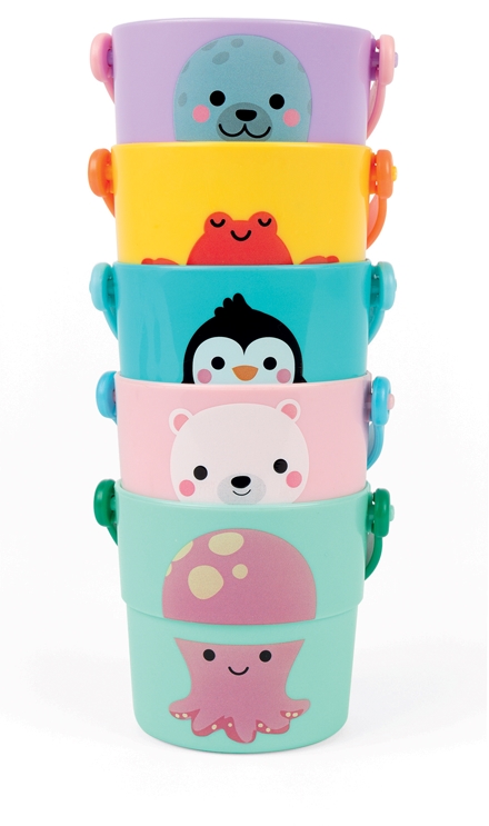 Janod Bath Toy Activities Buckets seau d’activités pour le bain | notino.be