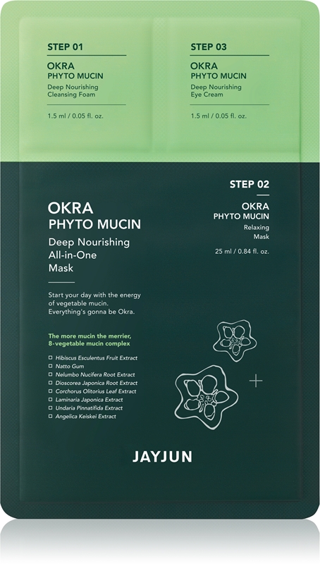 Jayjun Okra Phyto Mucin nourishing face sheet mask 3-in-1 | notino.ie