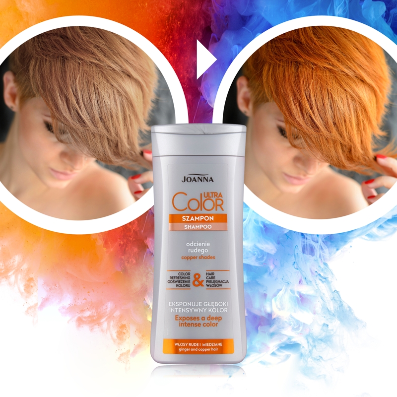 Joanna Ultra Color shampoo for copper hair shades | notino.co.uk