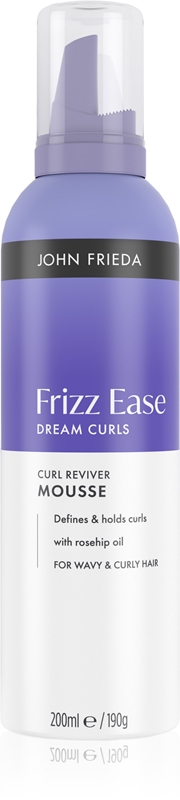 John Frieda Frizz Ease Curl Reviver Mousse Hair Mousse for Curl ...