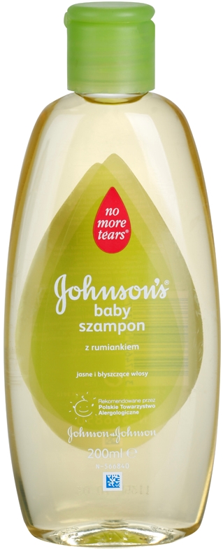 Johnson's® Wash and Bath Champô para cabelos brilhantes com camomilla ...