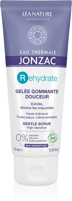 Jonzac Rehydrate Gentle Exfoliator to brighten and smooth the skin ...