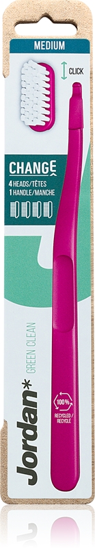 Jordan Change Green Clean Medium 4 head brosse à dents | notino.fr
