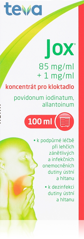 Jox Jox 85mg/ml+1mg/ml koncentrát pro kloktadlo | notino.cz