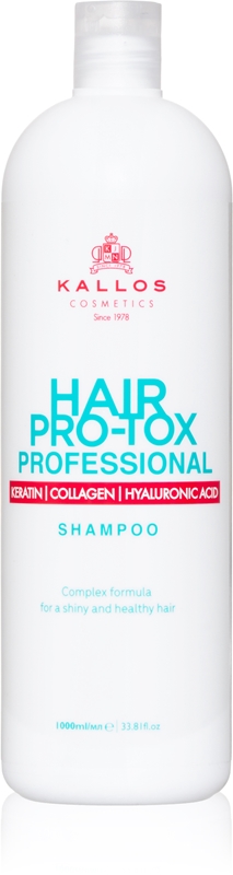 Kallos Hair Pro-Tox shampoo with keratin for dry and damaged hair ...