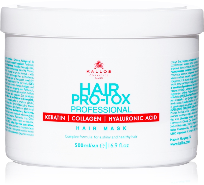 Kallos Hair Pro-Tox Mask for Fine and Damaged Hair with coconut oil ...