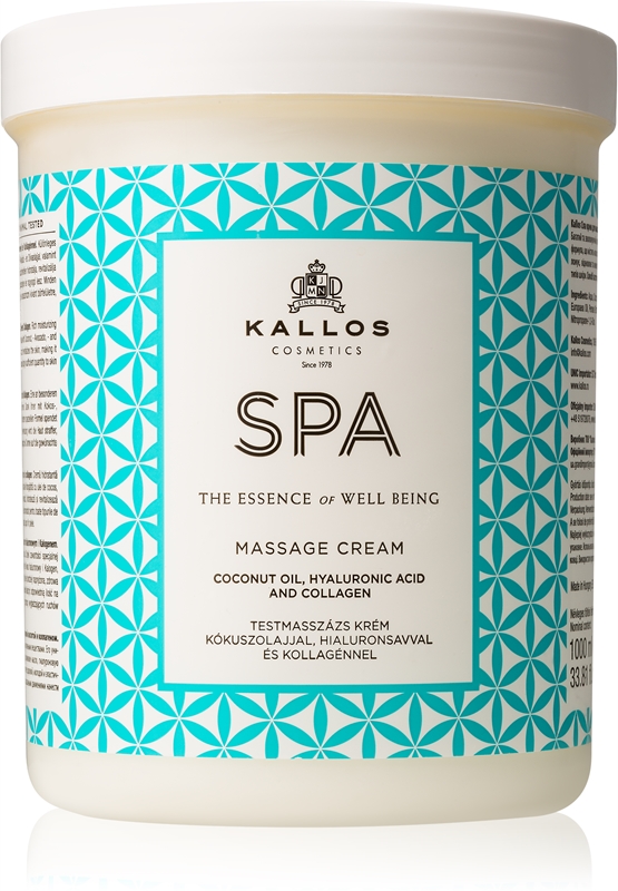 Kallos Bodyart Crème De Massage à Lhuile De Coco Acide Hyaluronique