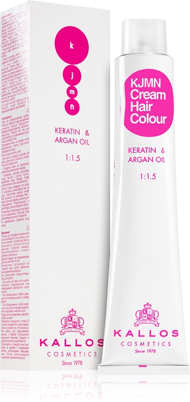 Kallos Kjmn Cream Hair Colour Keratin And Argan Oil Coloration Cheveux à