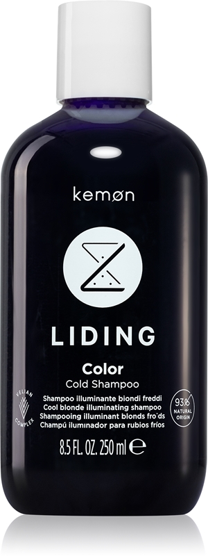 Kemon Liding Color Cold Shampoo Brassy Tones Neutralizing Shampoo ...