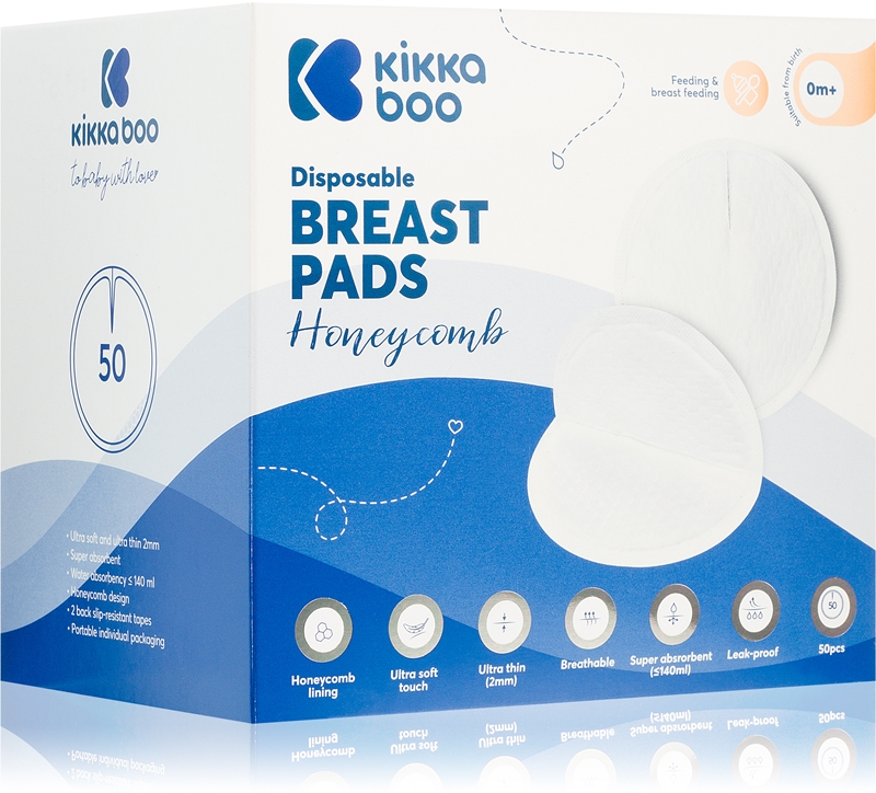 Kikkaboo Breast Pads Honeycomb disposable breast pads | notino.co.uk