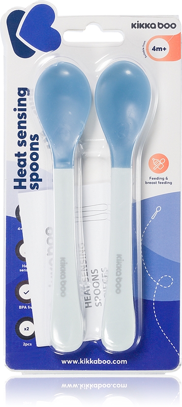 Kikkaboo Heat Sensing Spoons spoon with a heat sensor | notino.co.uk