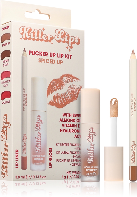 Killer Lips Pucker Up Lip Kit комплект за устни за жени Spiced Up ...