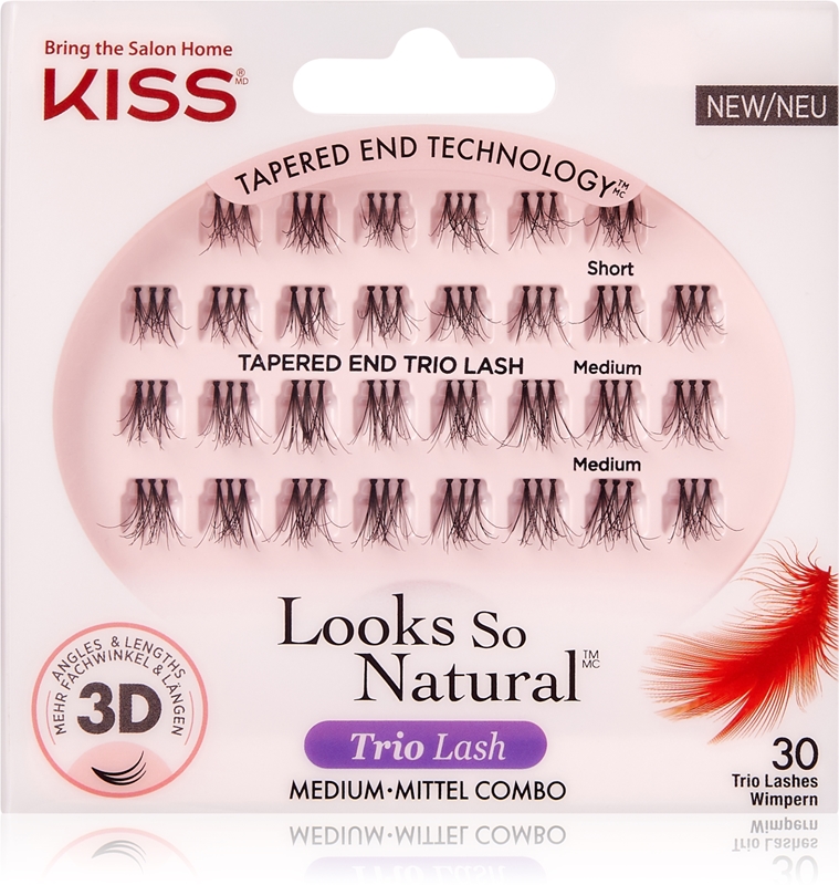 KISS Look So Natural trsové nalepovacie mihalnice s uzlíkom | notino.sk