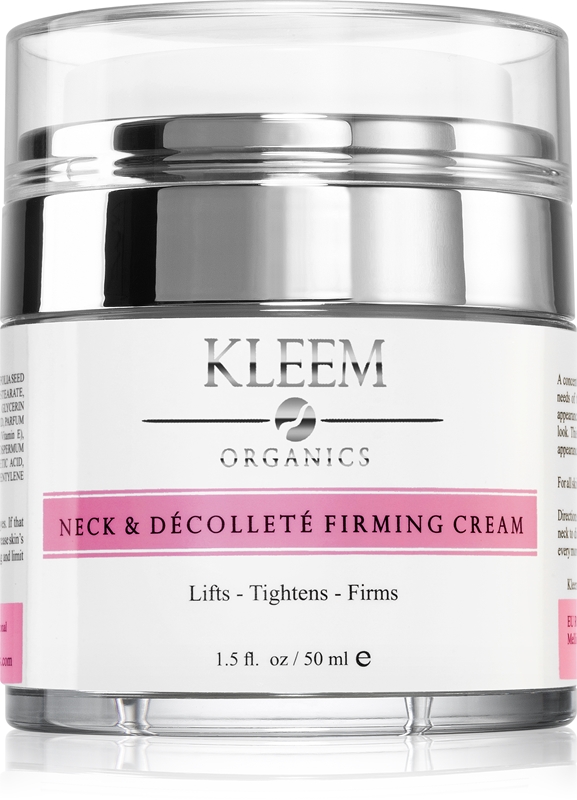 Kleem Organics Neck & Décolleté Firming Cream for Neck and Décolletage ...