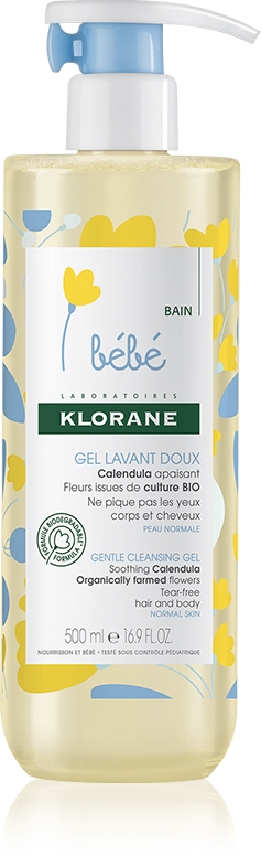 Klorane Bébé Calendula Gentle Cleansing Gel for children from birth ...