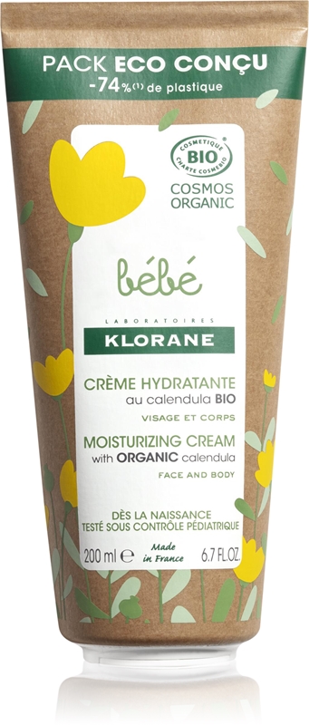 Klorane Bébé Calendula crème hydratante pour la peau de l'enfant ...
