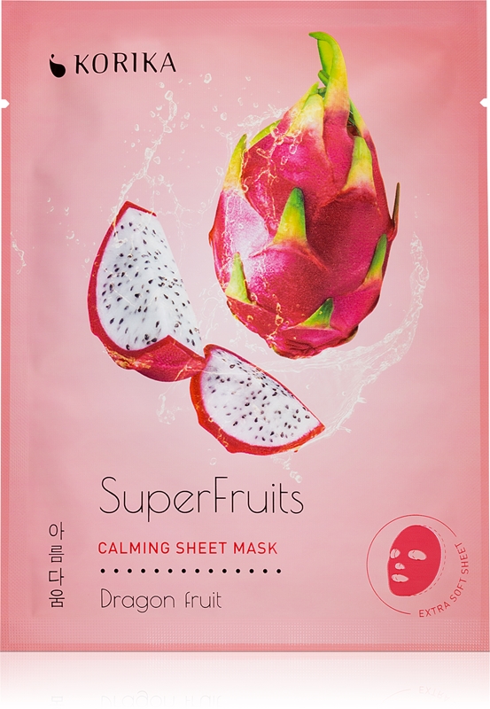 KORIKA SuperFruits Dragon Fruit - Set of 5 Calming Face Sheet Masks ...