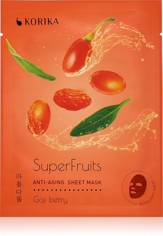 KORIKA SuperFruits Goji Berry - Set of 5 Anti-aging Face Sheet Masks ...