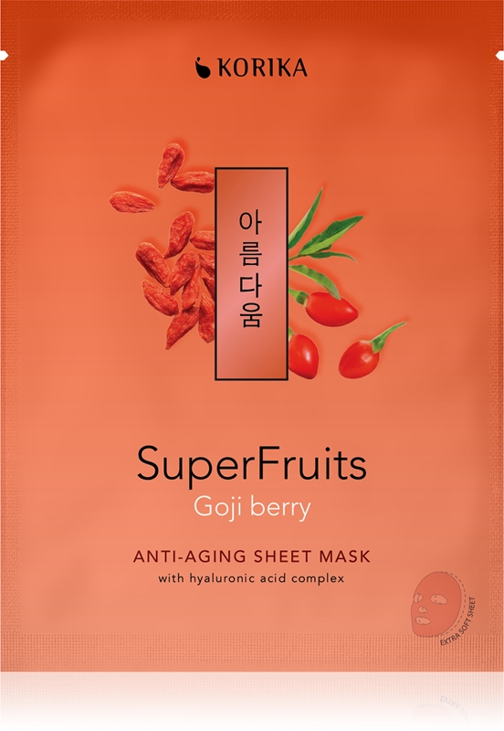 KORIKA SuperFruits Goji Berry - Anti-aging Sheet Mask rejuvenating face ...