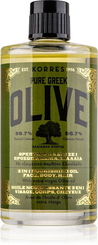 Korres Pure Greek Olive nourishing oil for face, body and hair | notino ...