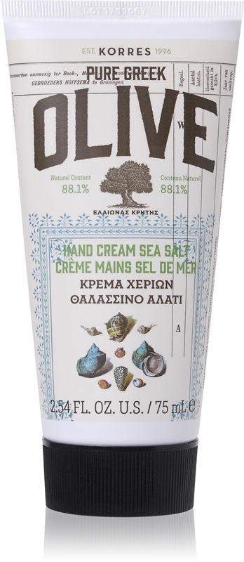 Korres Pure Greek Olive & Sea Salt crema idratante mani con sale marino ...