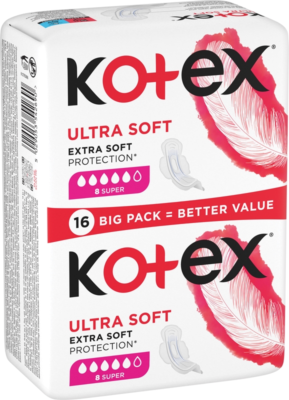 Kotex Ultra Soft Super sanitary towels | notino.co.uk