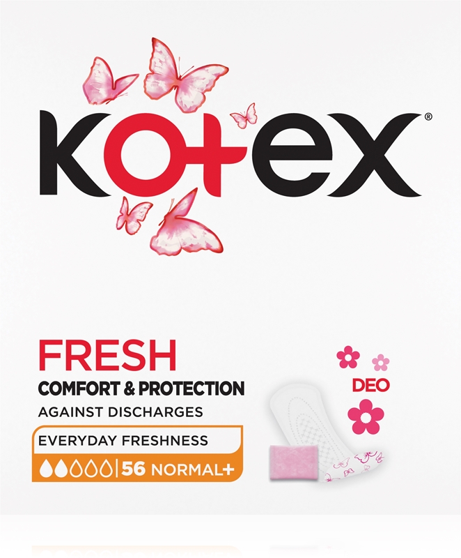 Kotex Liners Normal+ DEO panty liners | notino.ie