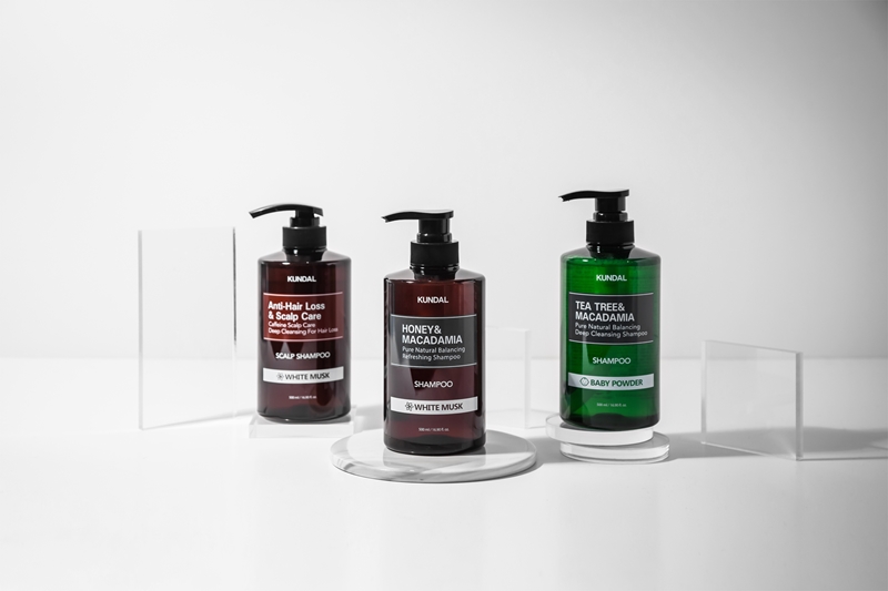 KUNDAL Honey & Macadamia White Musk natural shampoo for dry and damaged ...