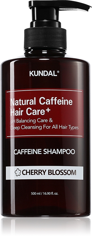 KUNDAL Caffeine Shampoo Cherry Blossom natural shampoo against hair ...