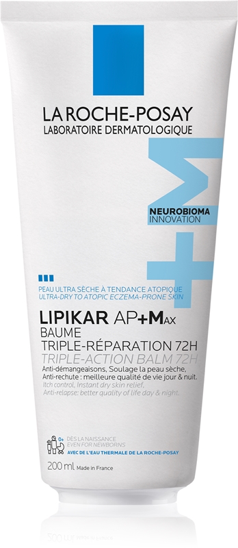 La Roche-Posay Lipikar AP+Max Balm baume corps traitant pour peaux très ...