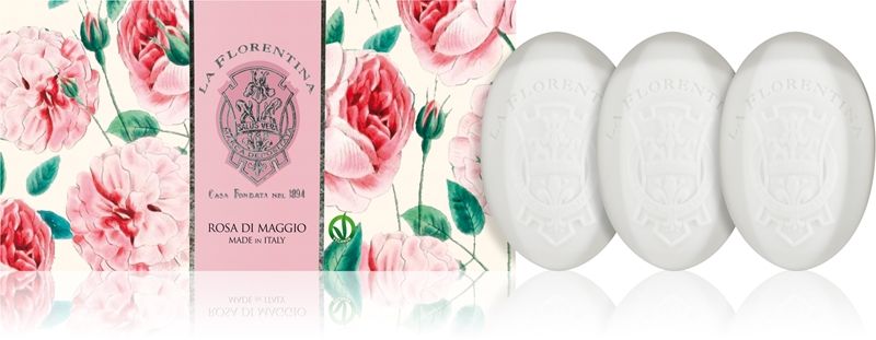 La Florentina Rose of May Hand Soap set of bar soaps | notino.ie
