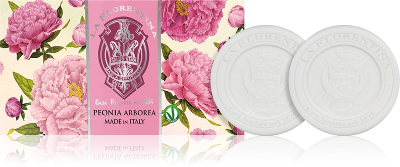 La Florentina Arboreal Peony Sculpted Soap Set natürliche feste Seife ...
