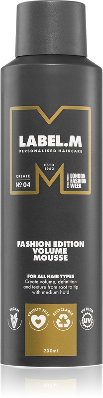 label.m Fashion Edition mousse luxuoso para volume para todos os tipos ...
