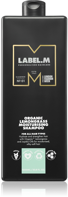 Label M Lemongrass Moisturising Shampoo Shampoo Idratante Con Limone E