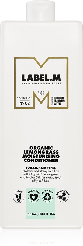 label.m Organic Lemongrass Moisturising Conditioner deeply hydrating ...