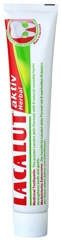 Lacalut Aktiv Herbal tooth and gum strengthening toothpaste | notino.co.uk