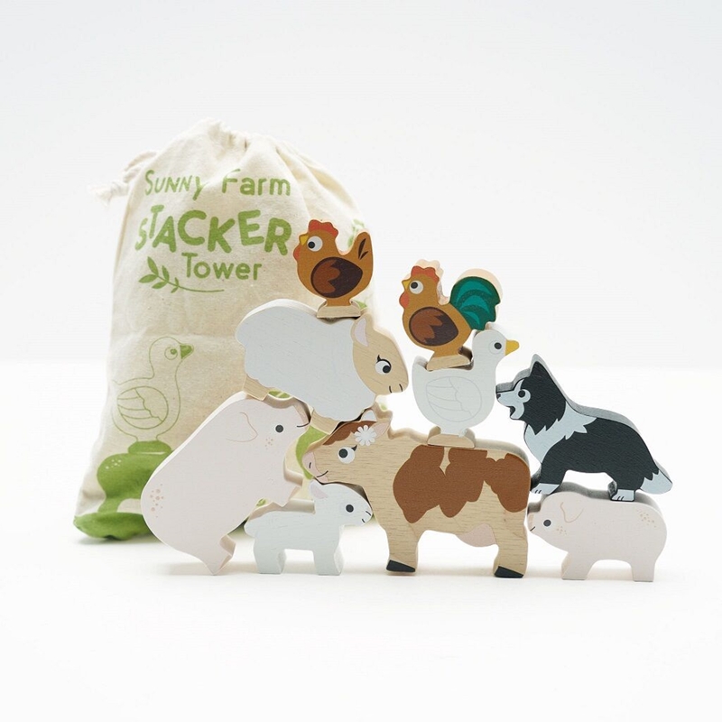 Le Toy Van Sunny Farm Stacker Tower stackable tower | notino.ie