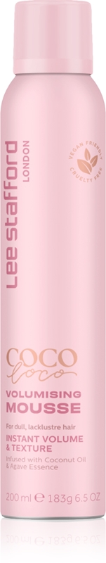 Lee Stafford CoCo LoCo Agave luxury volumising mousse for fine hair and hair without volume ...
