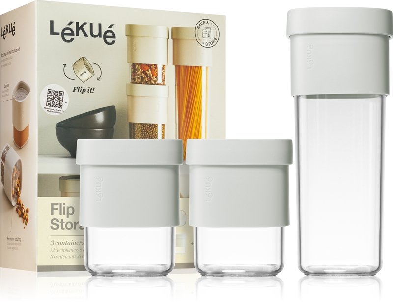 Lékué Flip Storage Set set for dry food storage | notino.ie