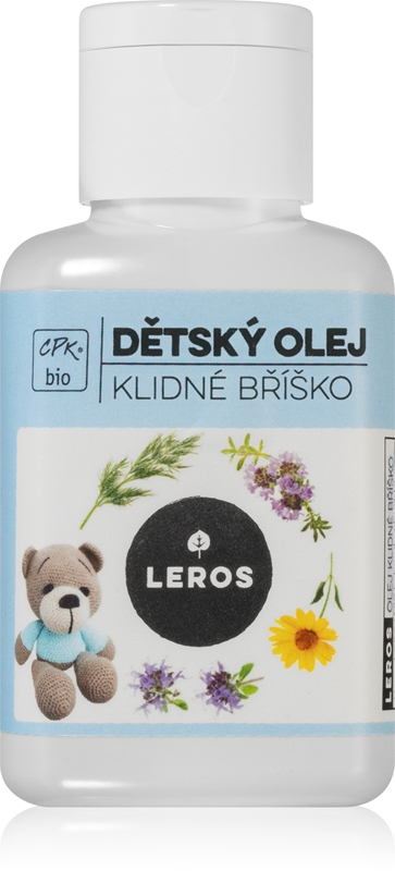 Leros BIO Baby oil Klidné bříško, divoký tymián & kopr olej na masáž ...