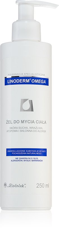 Linoderm Omega Shower Gel gel de limpeza para pele seca a atópica ...