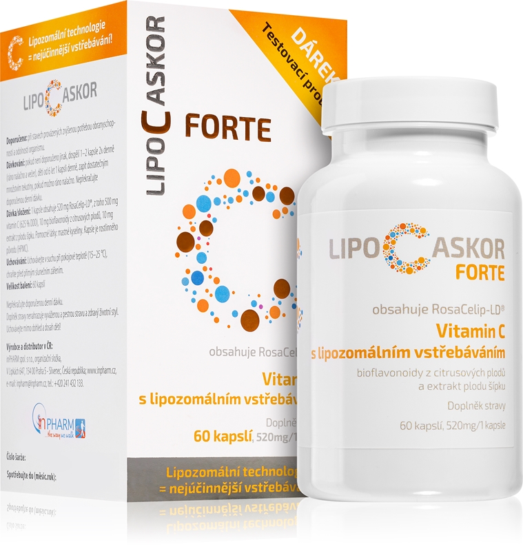 Lipo C Askor Forte capsules pour soutenir le système immunitaire, prendre soin de la peau et des ...