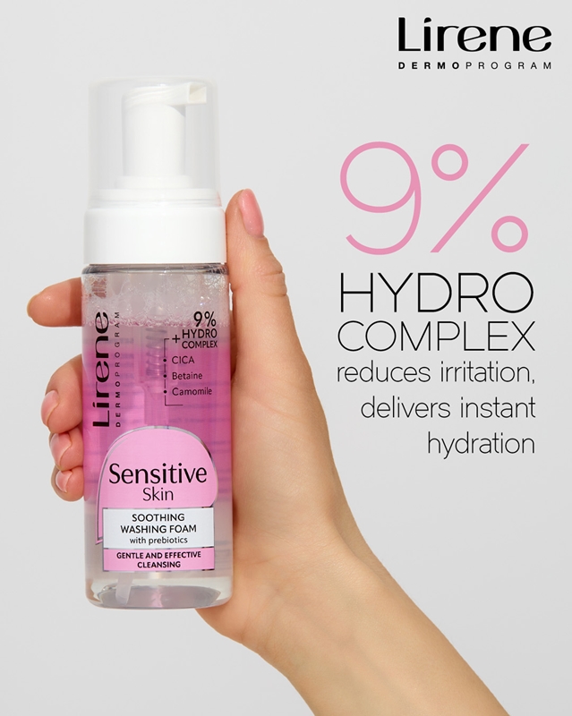 Lirene Sensitive skin soothing micellar foam for sensitive skin | notino.ie