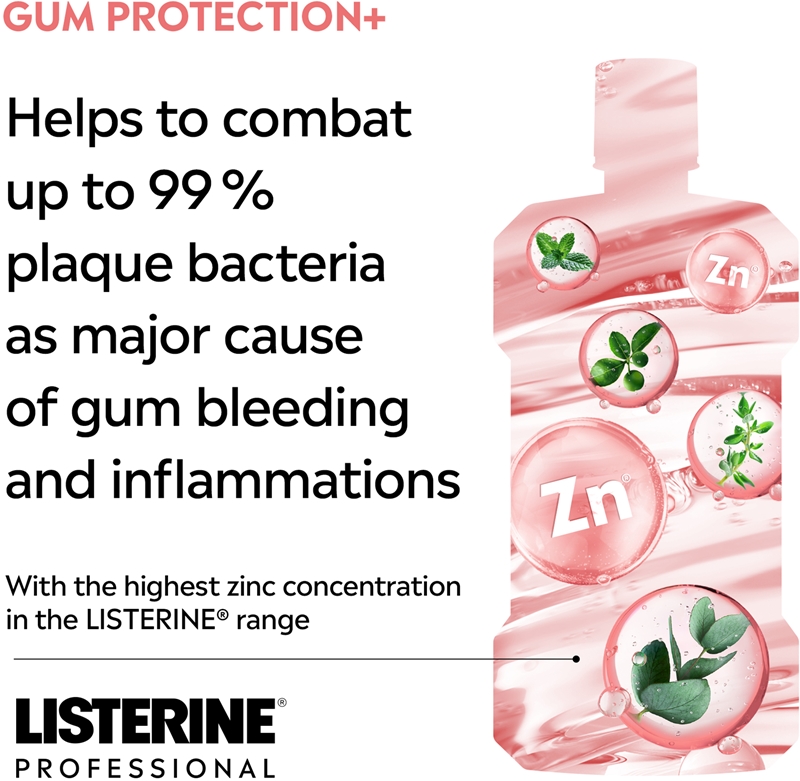 Listerine Professional Gum Protection+ Mouthwash for protection of ...