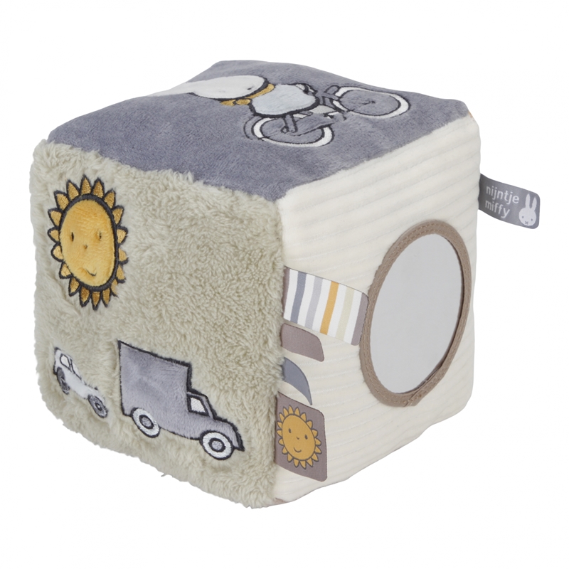 Little Dutch Soft Activity Cube Miffy Fluffy Green activity toy | notino.ie