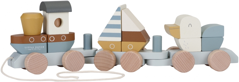 Little Dutch Train Sailors Bay паровозик з деревини | notino.ua