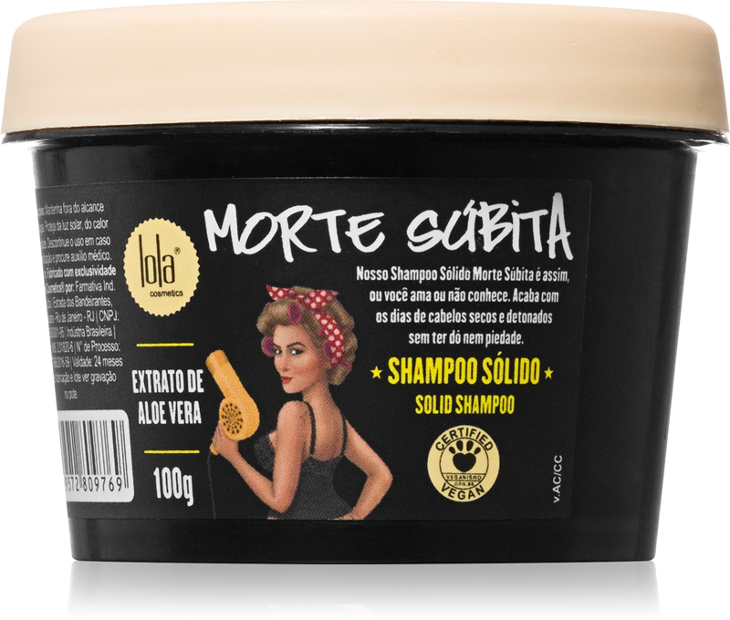 Lola Cosmetics Morte Súbita Shampoo Sólido das Reinigungsshampoo mit ...