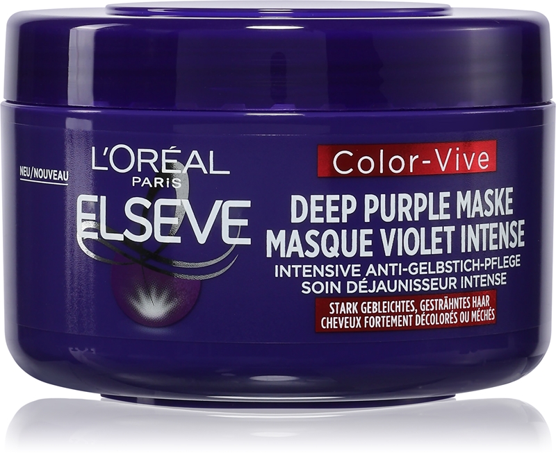 L’Oréal Paris Elseve Color-Vive Purple masque traitant anti ...