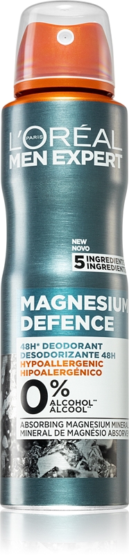 L’Oréal Paris Men Expert Magnesium Defence Deodorant Spray for men ...
